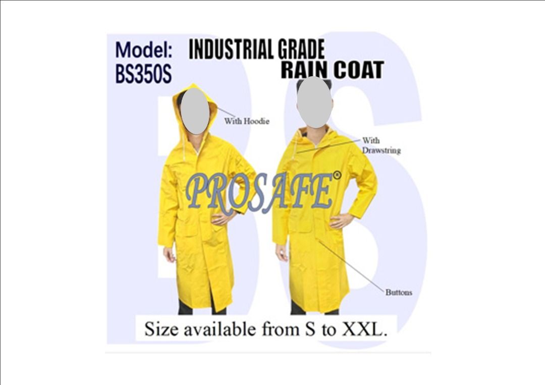 BANSOON PROSAFE Rain Coat / Rain Suit (Industrial grade). 1pc rain coat ...