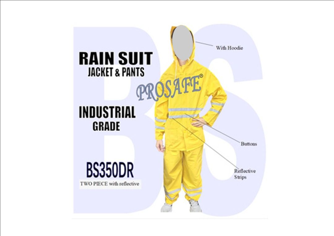BANSOON PROSAFE Rain Coat / Rain Suit (Industrial grade). 1pc rain coat ...