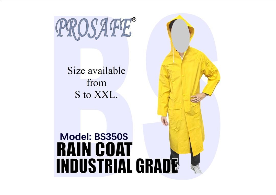 BANSOON PROSAFE Rain Coat / Rain Suit (Industrial grade). 1pc rain coat ...