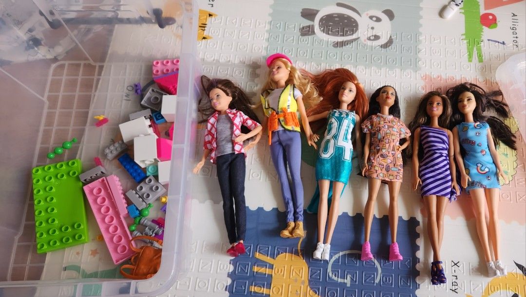 Barbie girl with Barbie Lego set - Selling as one set, Hobbies & Toys ...