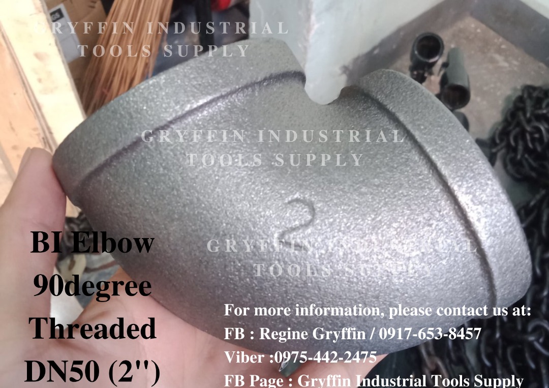 BI Elbow 90degree Threaded DN50 (2"), Commercial & Industrial ...