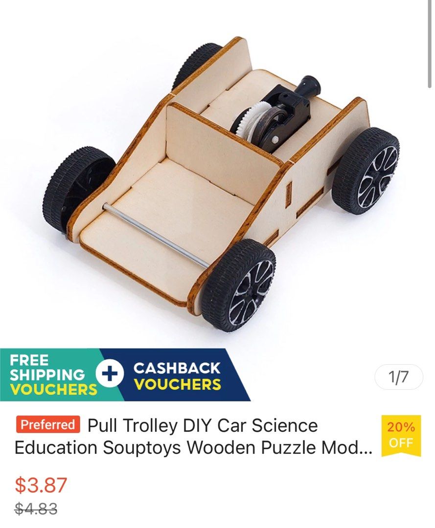 BNIP DIY Wood Toy Car Truck DIY Car Building Projects DIY Craft ...