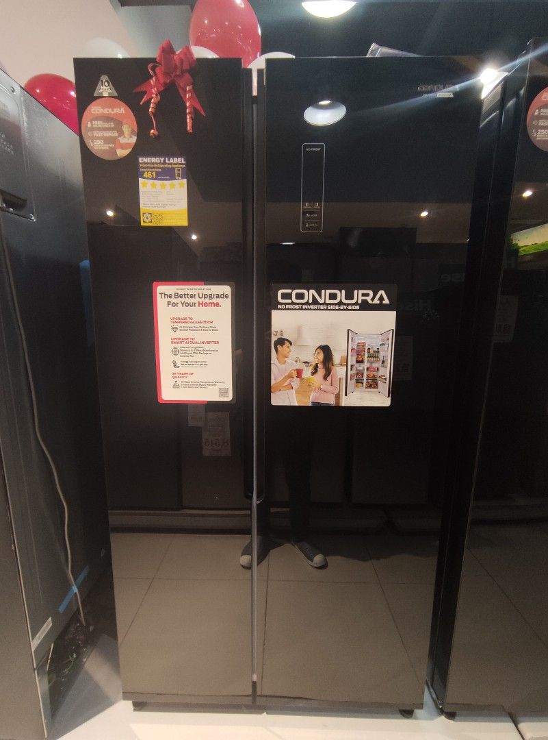 Brand New Condura Side by Side Refrigerator Inverter Ref CSS-472i 16.7 ...