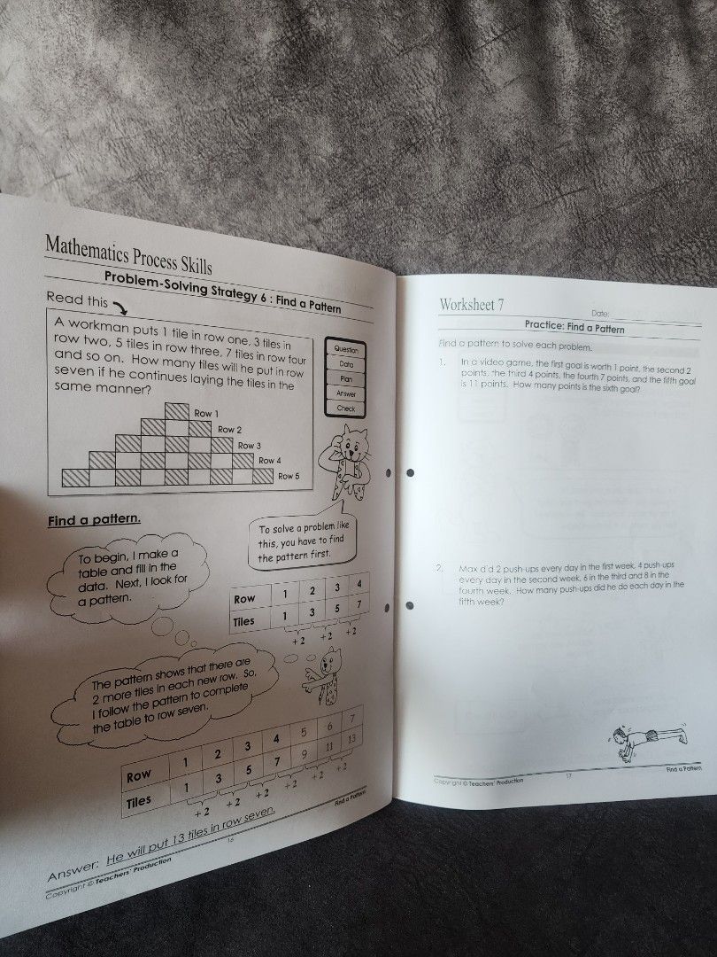 Brand new Primary 3 maths process and heuristic skills booklets with ...