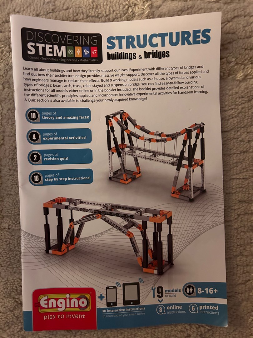 Building and Bridges STEM, Hobbies & Toys, Toys & Games on Carousell
