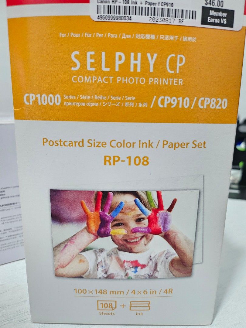 Canon Selphy CP1500 with Paper and Ink Set, Computers & Tech, Printers ...