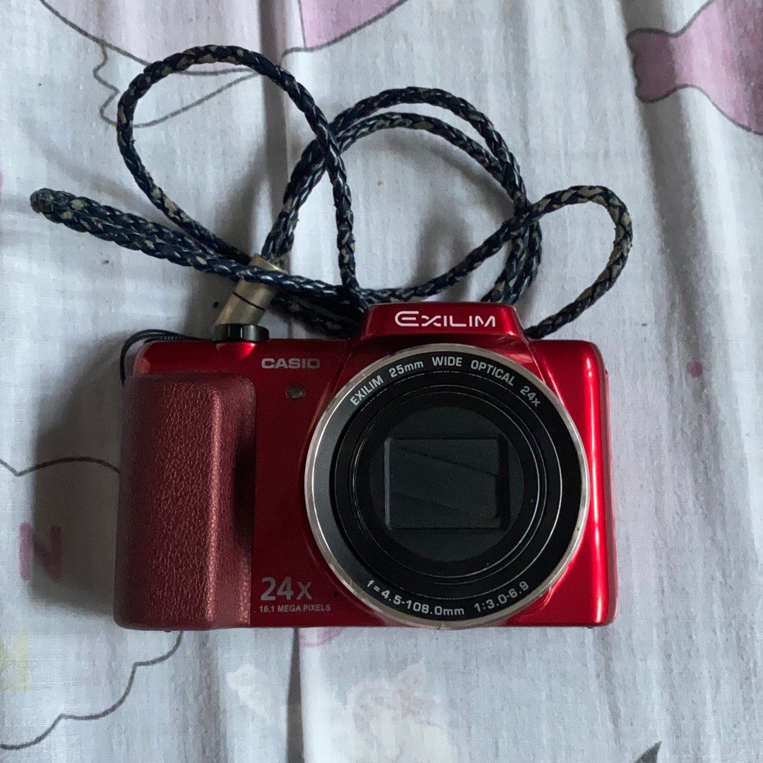 Casio Exilim EX-H60 (Red) Preloved Digital Camera Y2k, Photography ...