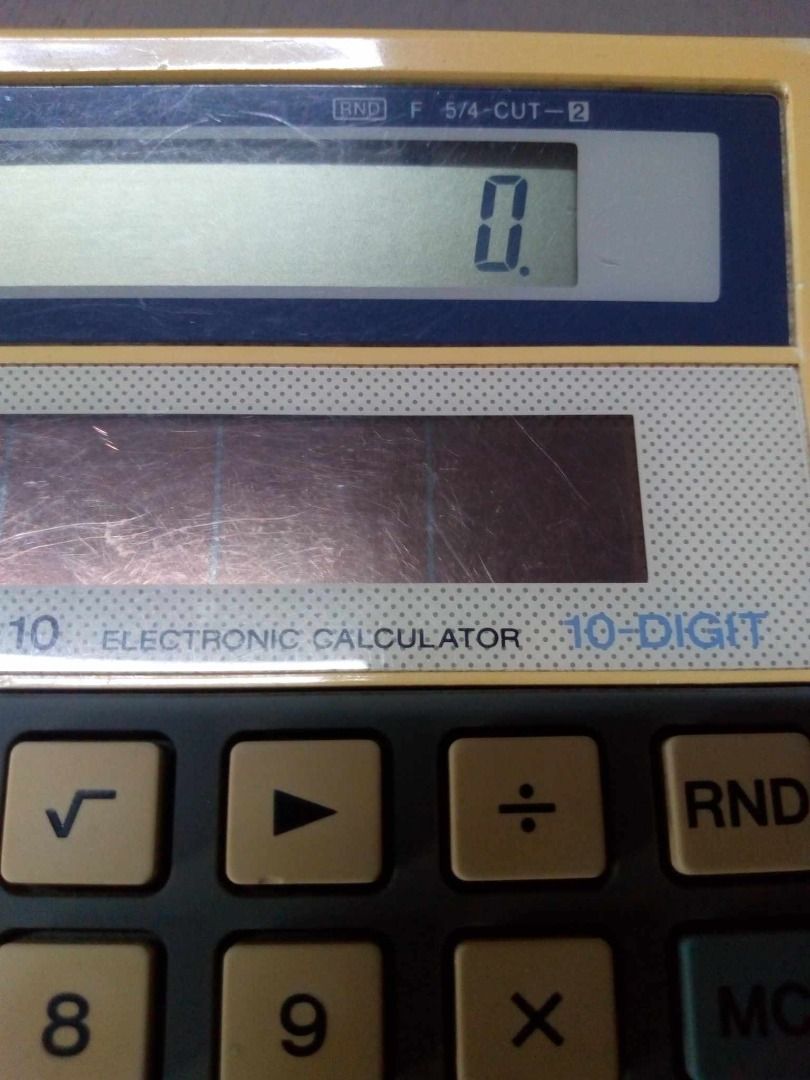 CASIO WJ-10 CALCULATOR Solar Power - Vintage, Hobbies & Toys ...
