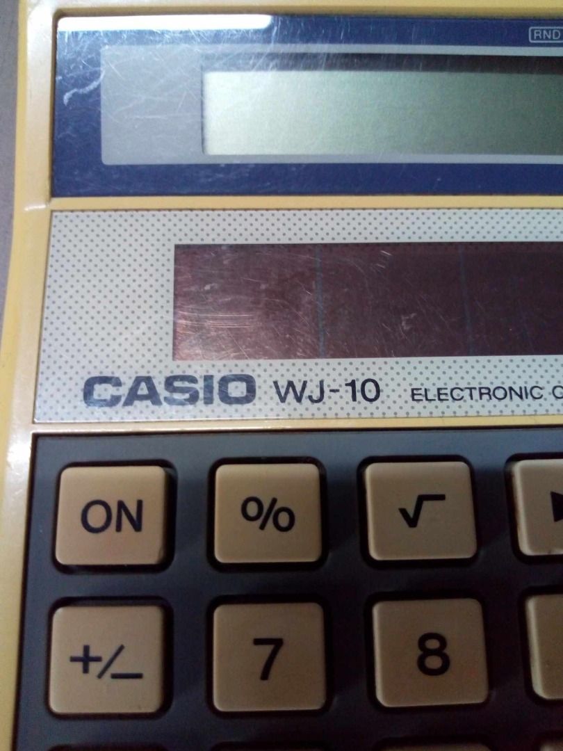 CASIO WJ-10 CALCULATOR Solar Power - Vintage, Hobbies & Toys ...