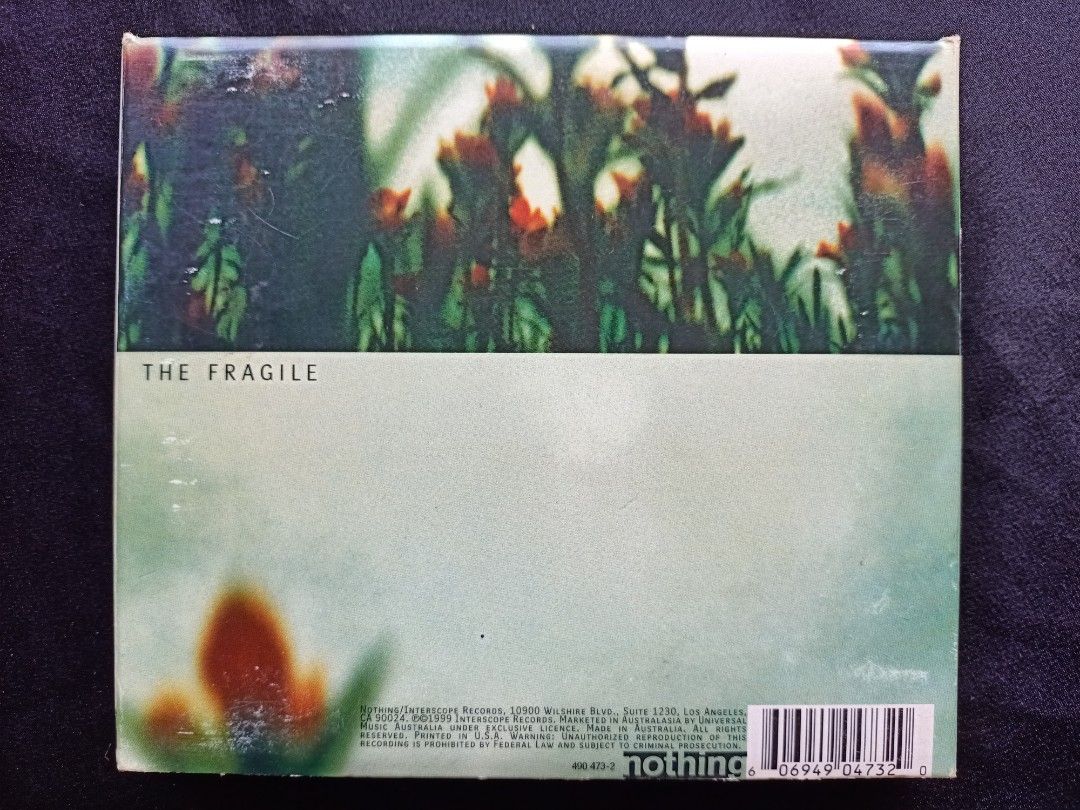 CD Nine Inch Nails : the fragile, Hobbies & Toys, Music & Media, CDs ...