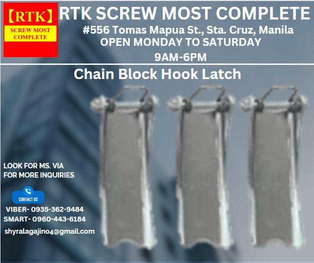 Chain Block Hook Latch, Commercial & Industrial, Construction Tools ...