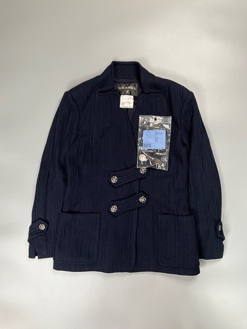 Chanel S/S 13 Matrasse Coco button Tweed jacket, Women's Fashion, Coats ...