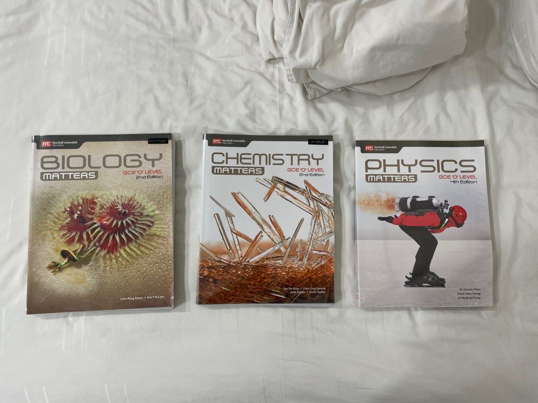 CHEMISTRY BIOLOGY PHYSICS O LEVEL GCSE TEXTBOOKS (chen bio physics sec ...