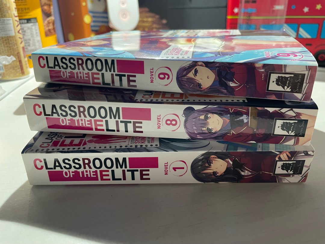 Classroom of the elite light novel LN vol 1 , 8 & 9, Hobbies & Toys ...