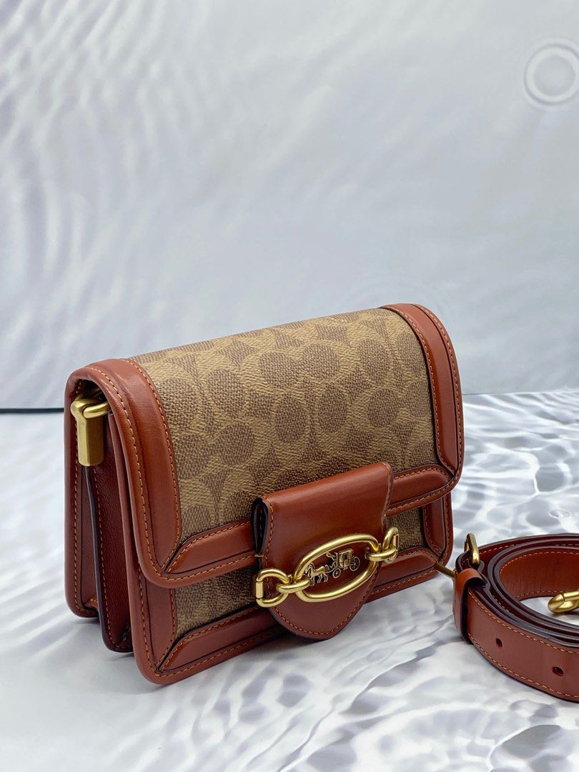 COACH HERO CROSSBODY IN SIGNATURE CANVAS -FULL SET-, Luxury, Bags ...