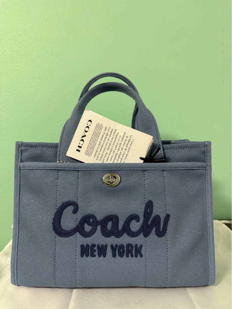 Coach Blue Cargo Tote 26, Women's Fashion, Bags & Wallets, Tote Bags on ...