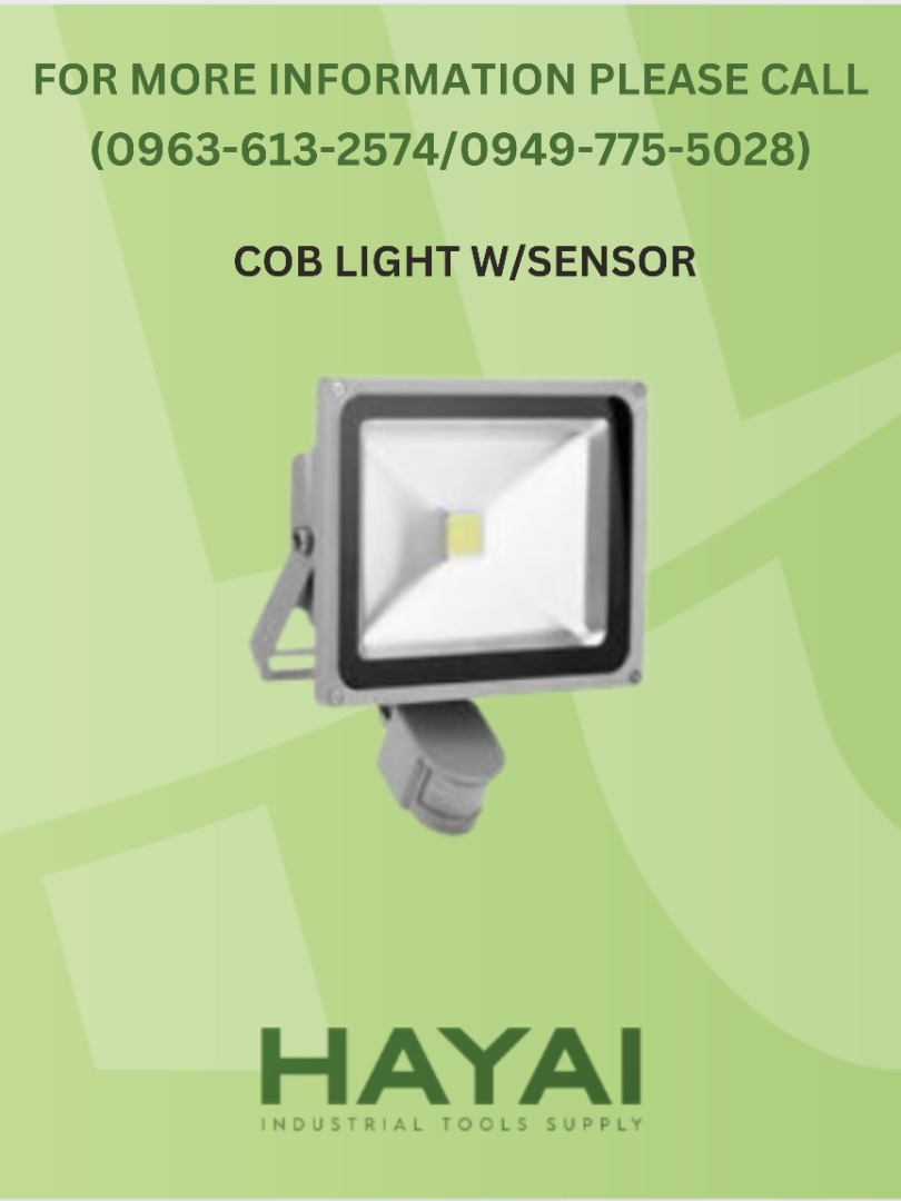 COB LIGHT w/ SENSOR, Commercial & Industrial, Construction Tools ...