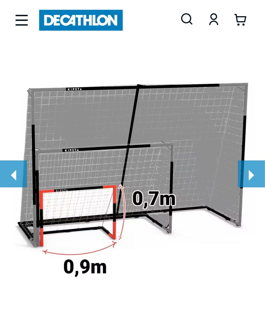 [Decathlon] SG 500 S Football Goal, Sports Equipment, Sports & Games ...