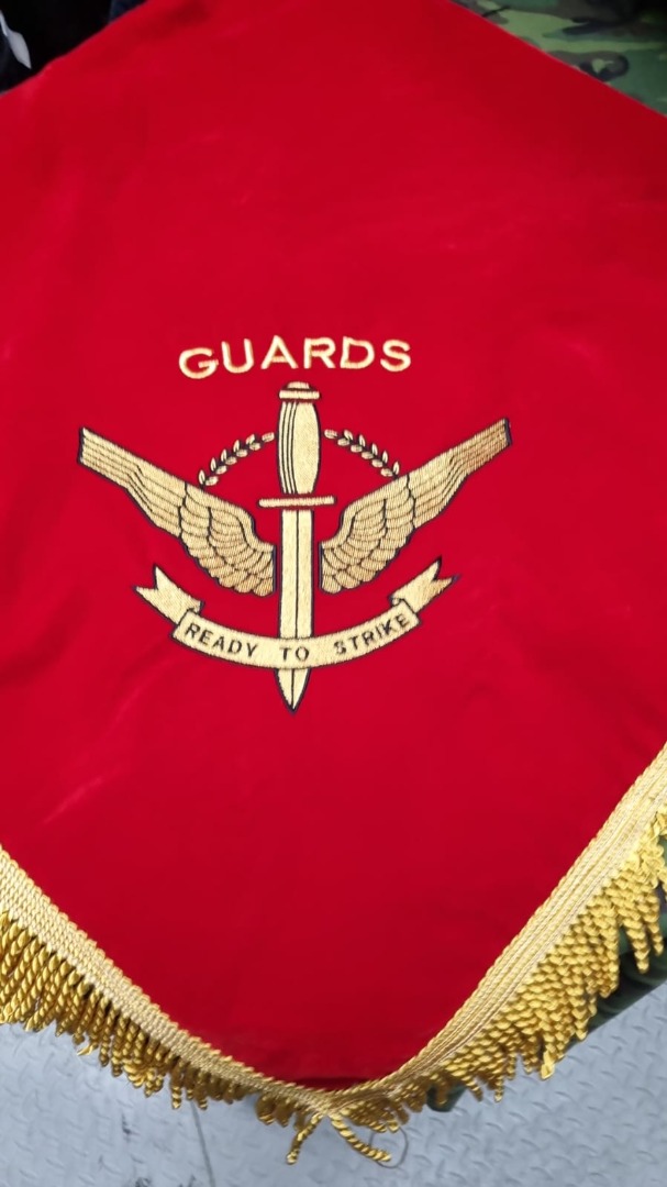 D&G velvet table cloth with gold colour GUARDS embroidered logo size ...