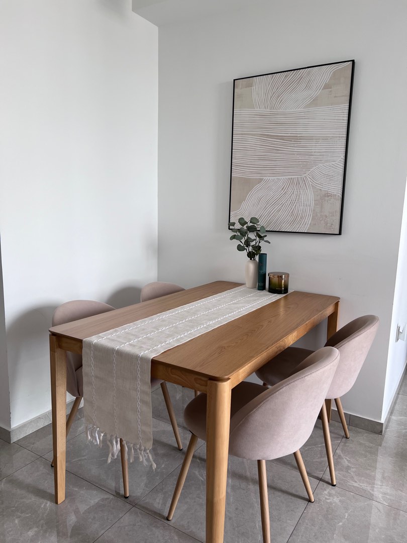 Dining Table Easy Maintenance, Furniture & Home Living, Furniture ...