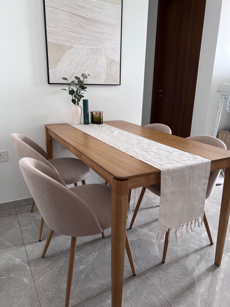 Dining Table Easy Maintenance, Furniture & Home Living, Furniture ...