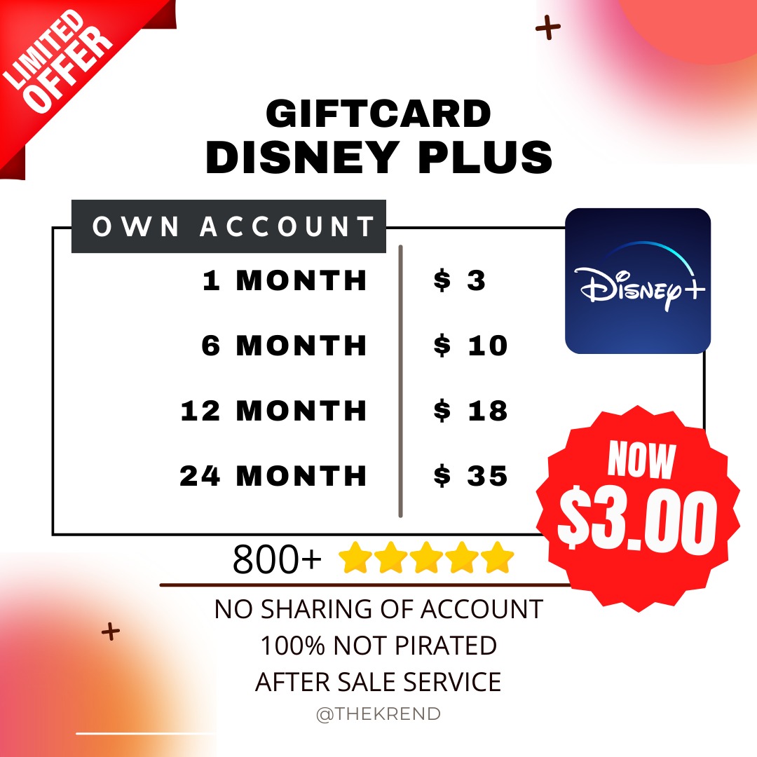 Disney Plus Giftcard Disney+, Video Gaming, Gaming Accessories, Game ...