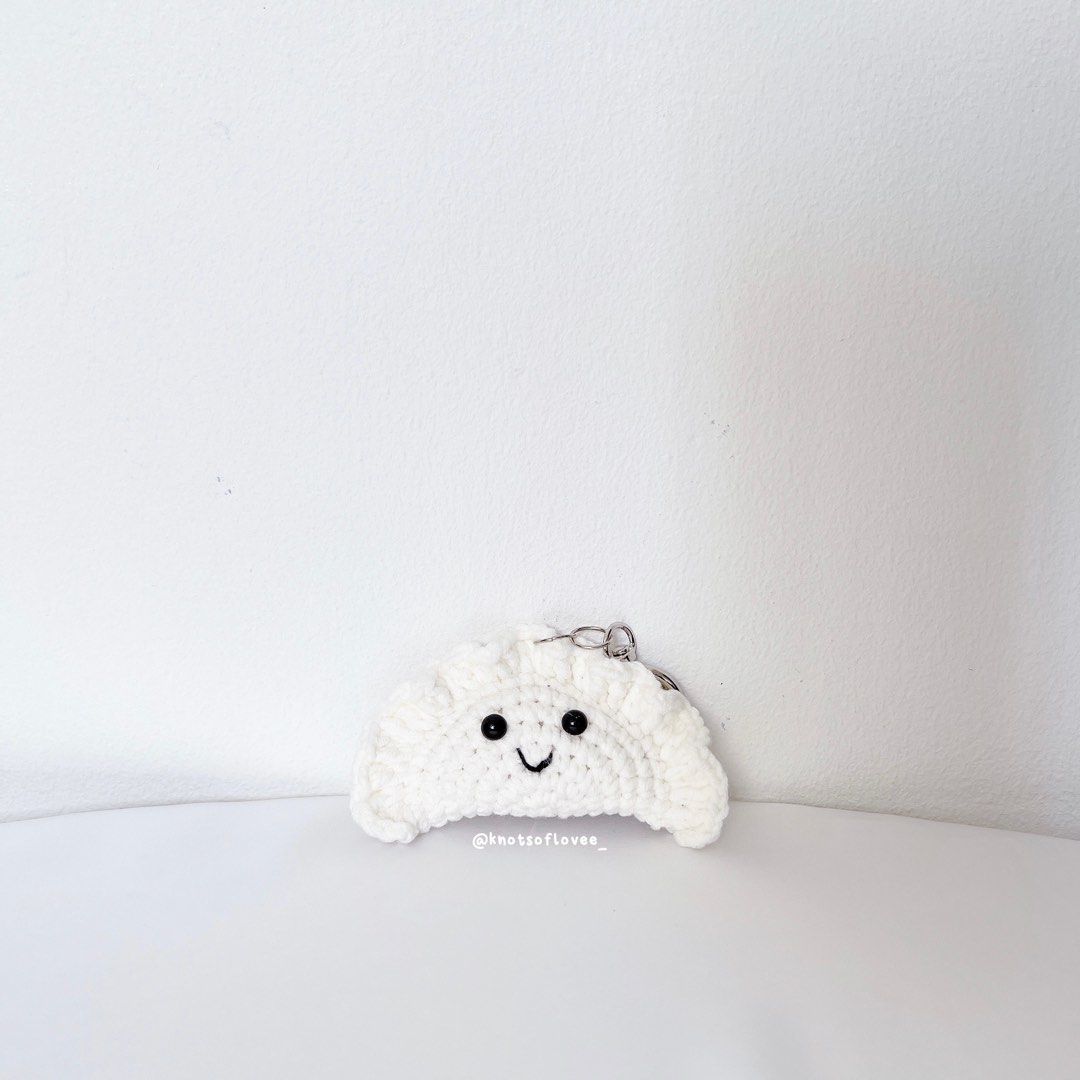 Dumpling crochet amigurumi keychain, Hobbies & Toys, Stationery & Craft ...