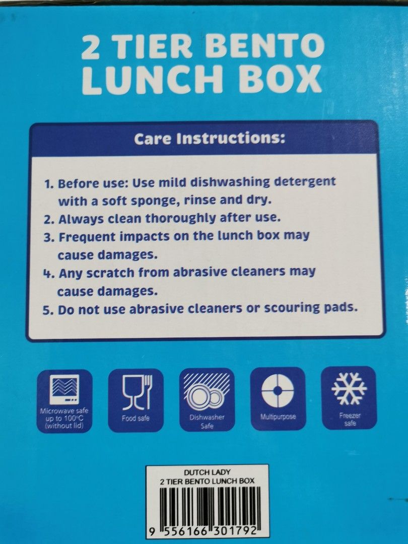 DUTCH LADY 2 Tier Luch Box, Furniture & Home Living, Kitchenware ...