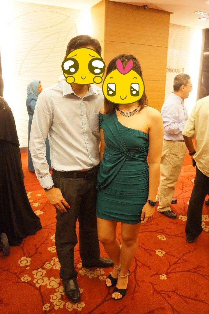 Emerald Green Toga Bodycon Dress, Women's Fashion, Dresses & Sets ...