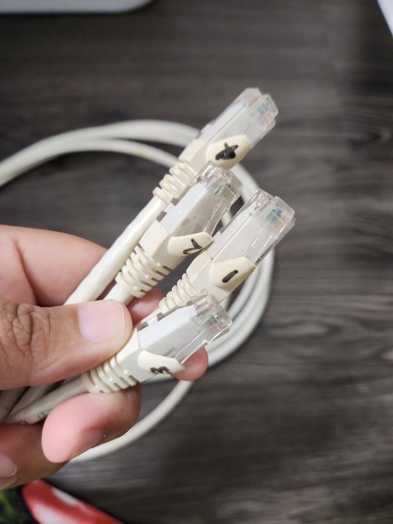 Ethernet cables x4, Computers & Tech, Parts & Accessories, Cables ...