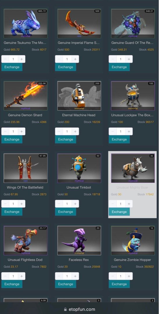 Etopfun shards / Dota shards, Video Gaming, Video Games, Others on ...