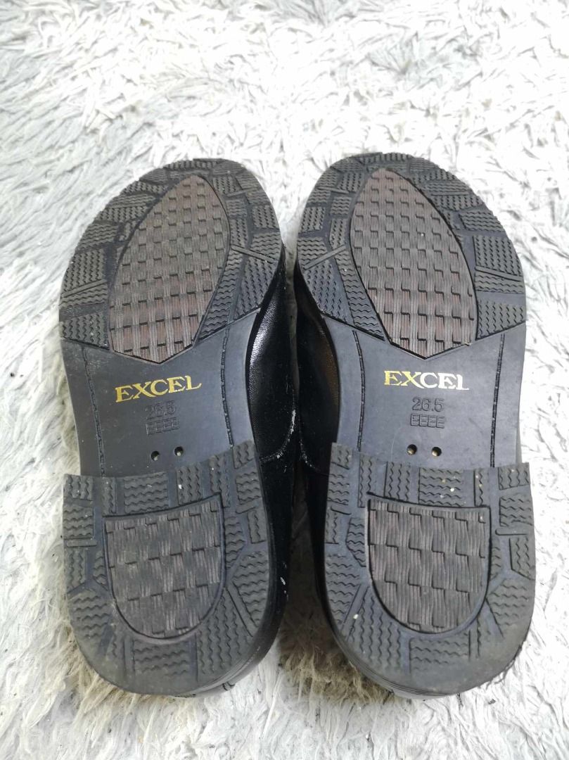 Excel Dressy Black Leather Shoes, Men's Fashion, Footwear, Casual Shoes ...