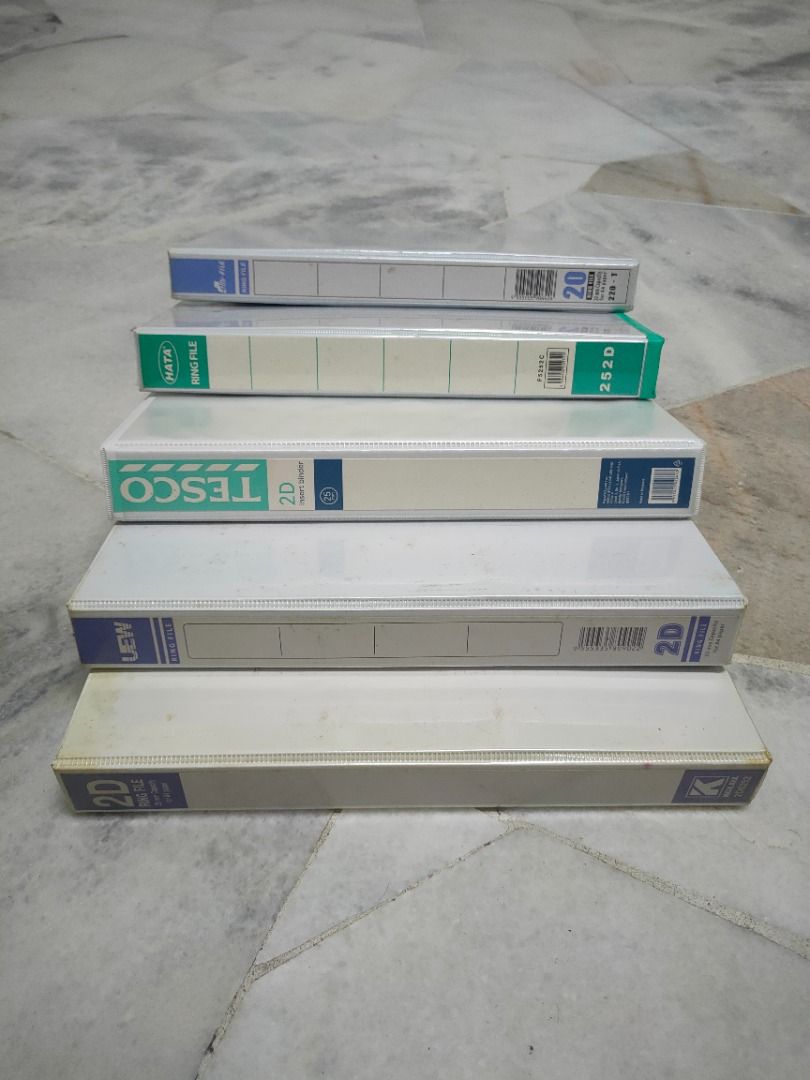 Fail Kulit Keras 2D Ring File (25mm) - 5 pcs RM10 sahaja, Hobbies ...