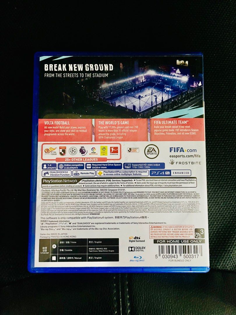 FIFA 20 PS4 Disc Original, Video Gaming, Video Games, PlayStation on ...
