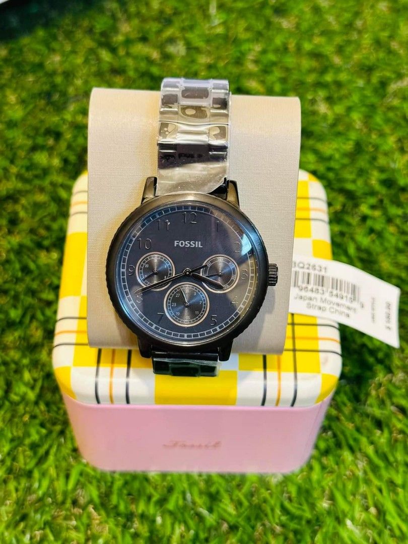 Fossil black watch, Men's Fashion, Watches & Accessories, Watches on ...