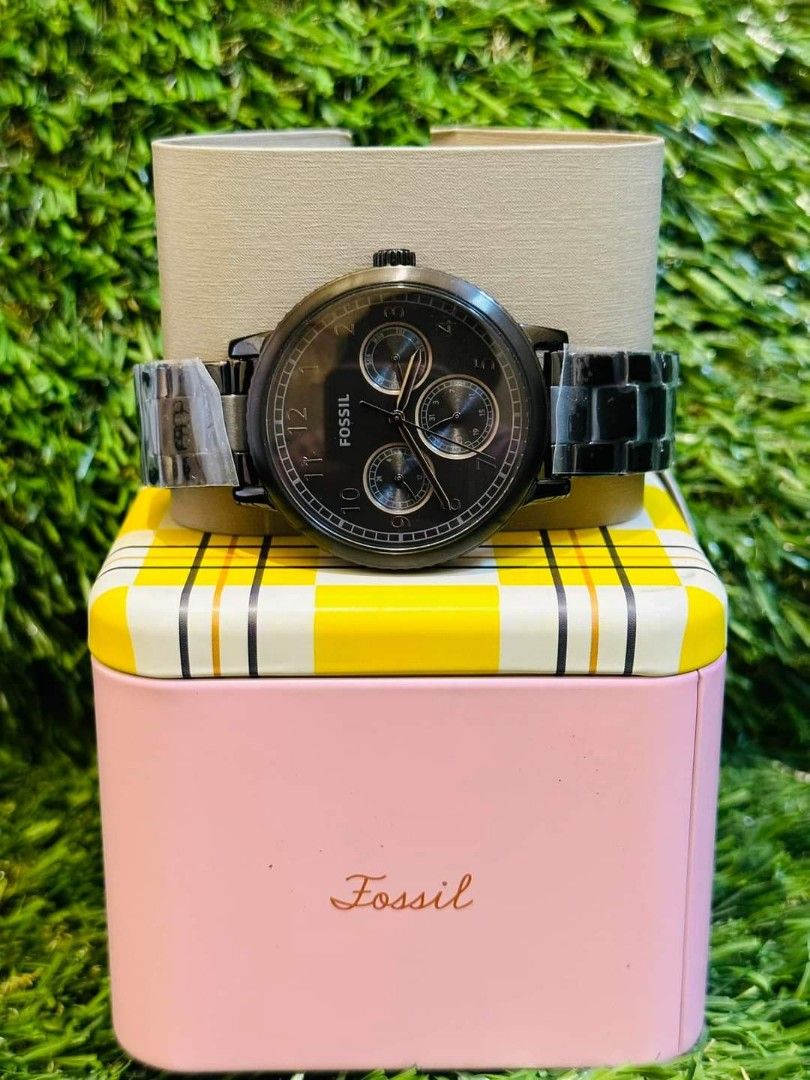 Fossil black watch, Men's Fashion, Watches & Accessories, Watches on ...