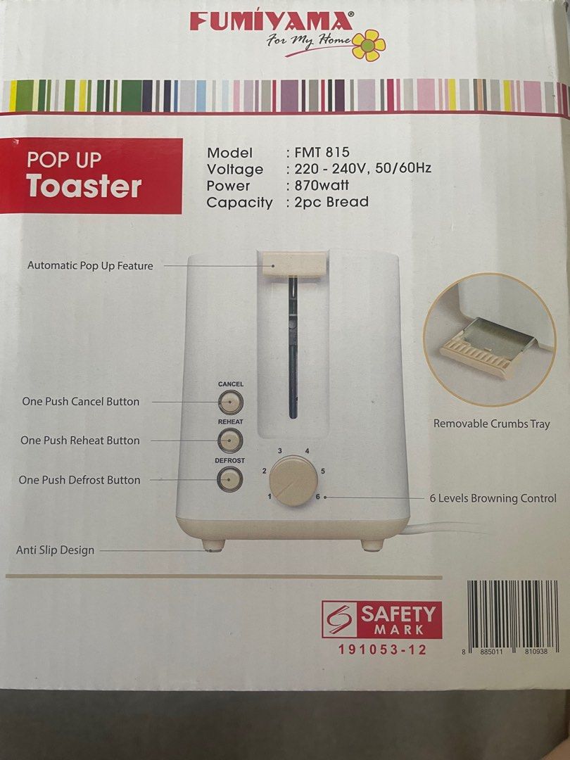 Fumiyama pop up toaster, Furniture & Home Living, Kitchenware ...