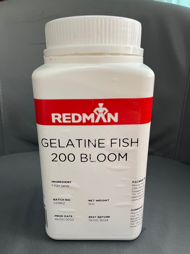 GELATINE FISH 200 BLOOM 1KG, Food & Drinks, Homemade Bakes on Carousell