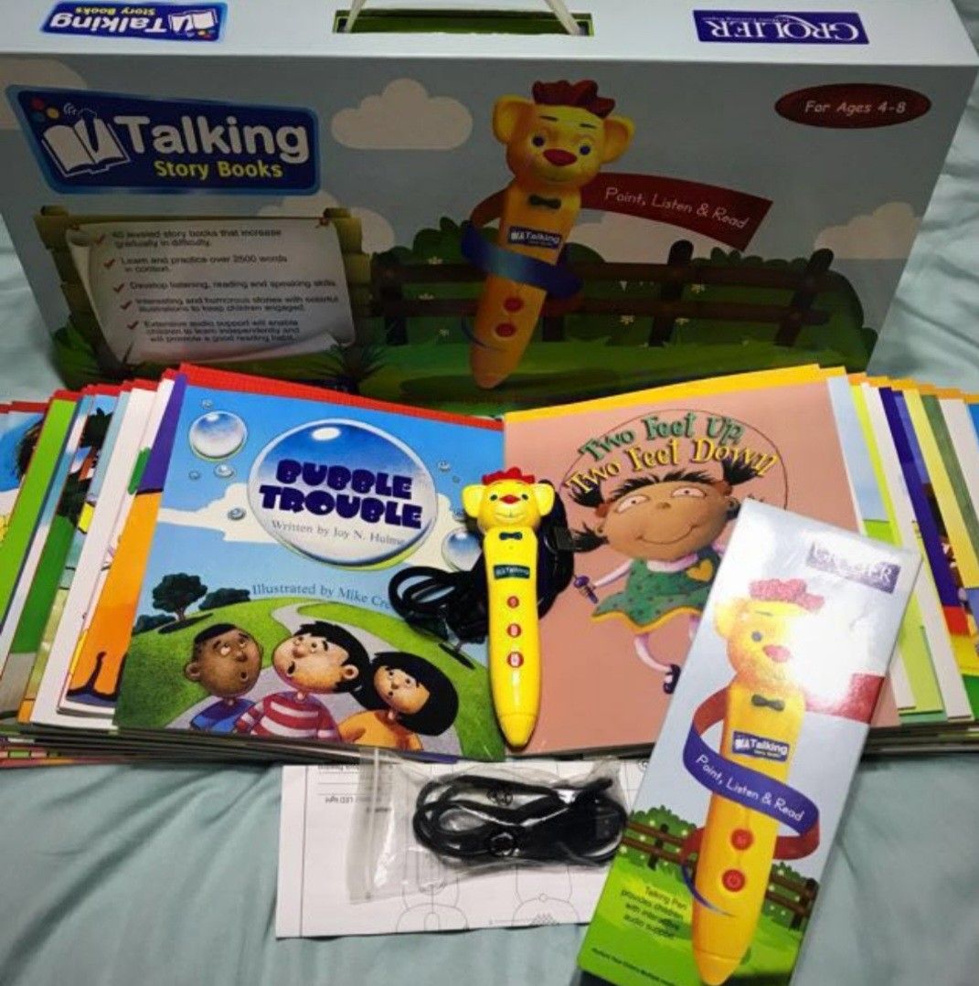 Grolier Talking Story Books with Pen, Hobbies & Toys, Books & Magazines ...
