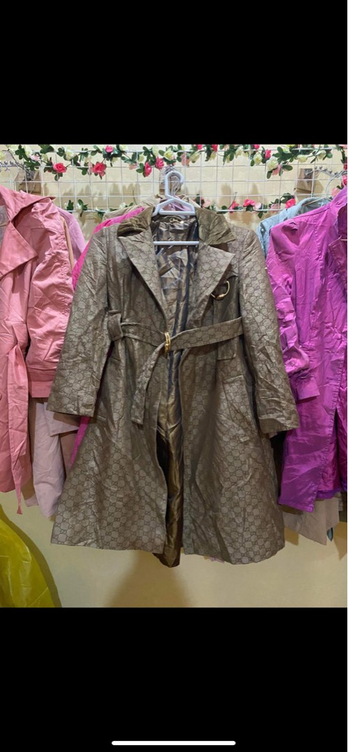 Gucci monogram trench coat, Women's Fashion, Coats, Jackets and ...