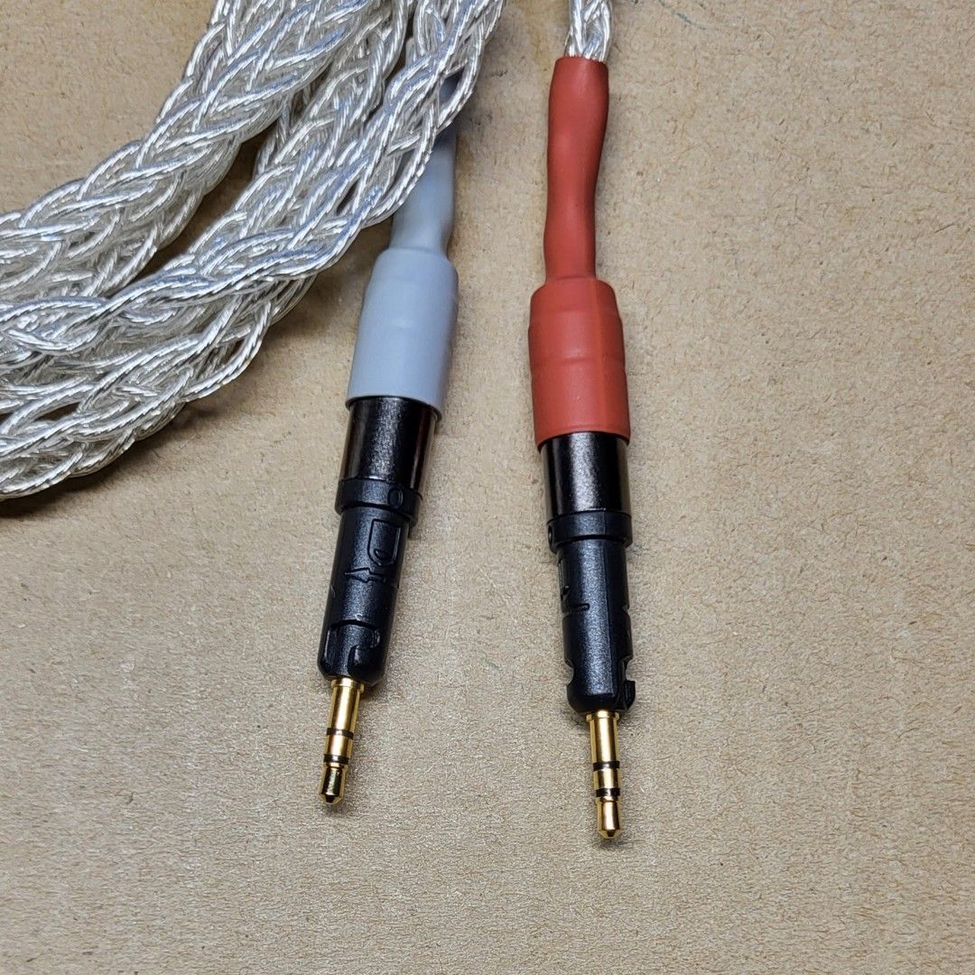 Headphone cable, silver upgrade, 4.4mm balanced for ATH-M70X, M50X R70X ...