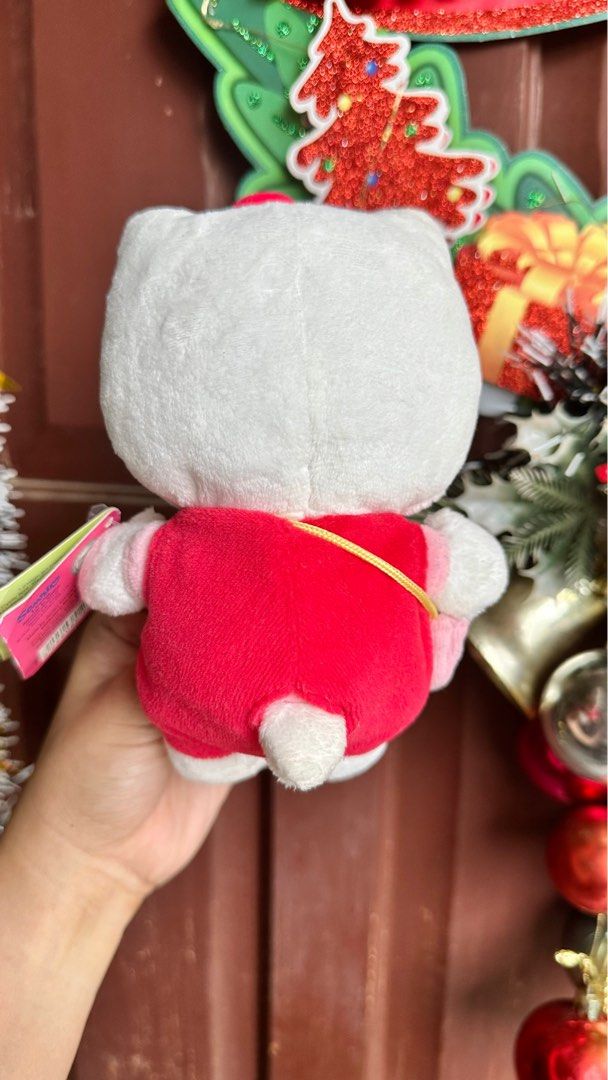 Hello Kitty Sanrio Small Stuffed Plush Toy Red Sling Bag, Hobbies ...