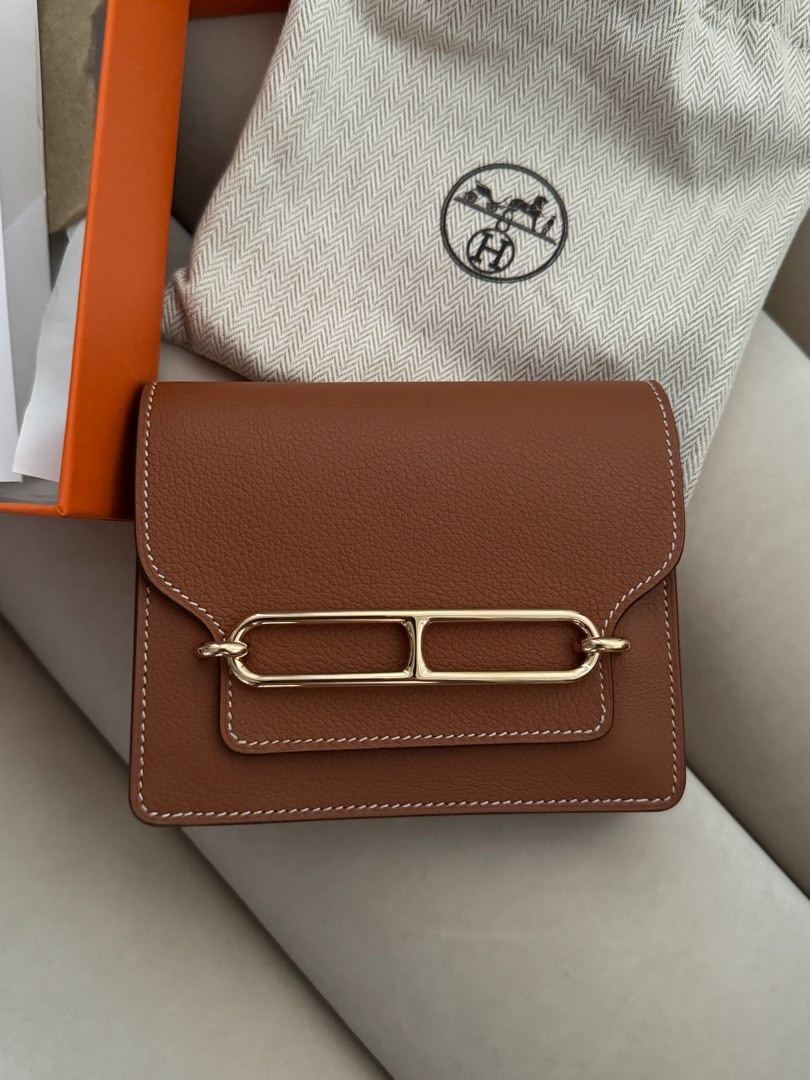 Hermes Roulis Slim Gold GHW, Luxury, Bags & Wallets on Carousell