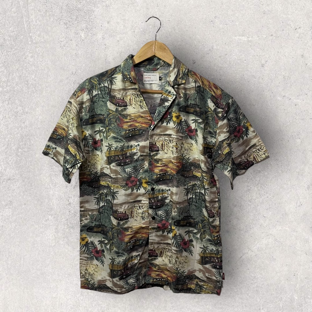 Hisso AOP Open Collar Buttondown Shirt, Men's Fashion, Tops & Sets ...