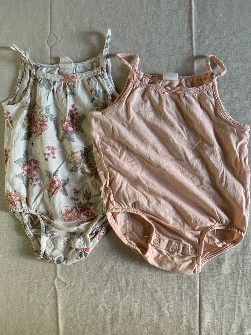 H&M Floral Onesie Set, Babies & Kids, Babies & Kids Fashion on Carousell