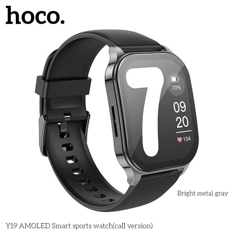 HOCO Y19 AMOLED Bluetooth Smart Sports Watch 1.96inch Unisex Smart ...