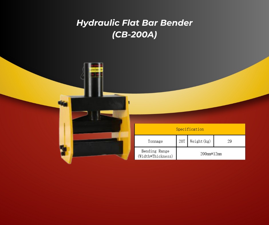 Hydraulic Flat Bar Bender (CB-200A), Commercial & Industrial ...