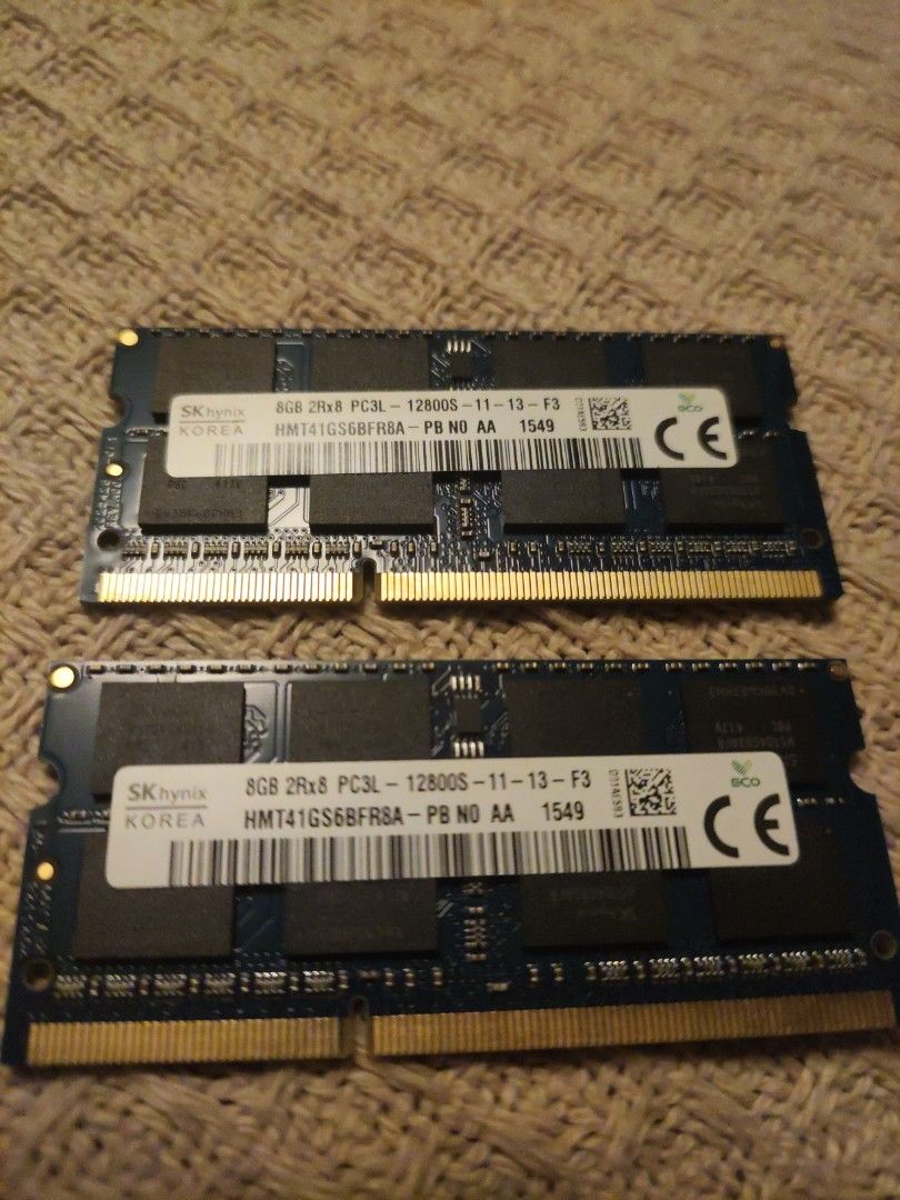 Hynix 8GB Ddr3 Memory So-dimm 204pin PC3L-12800S 1600MHz Hmt41gs6afr8a-pb 2xR8, Computers & Tech ...