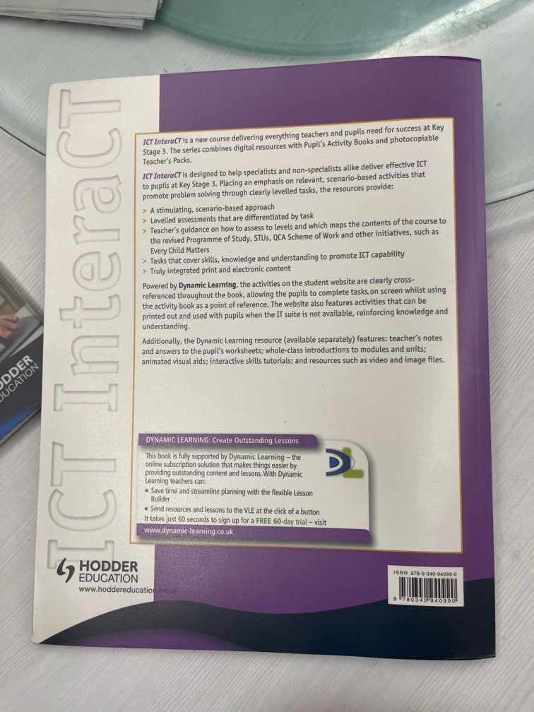 ICT InteraCT Pupil book 3 KS3 Bob Reeves, Hobbies & Toys, Books ...