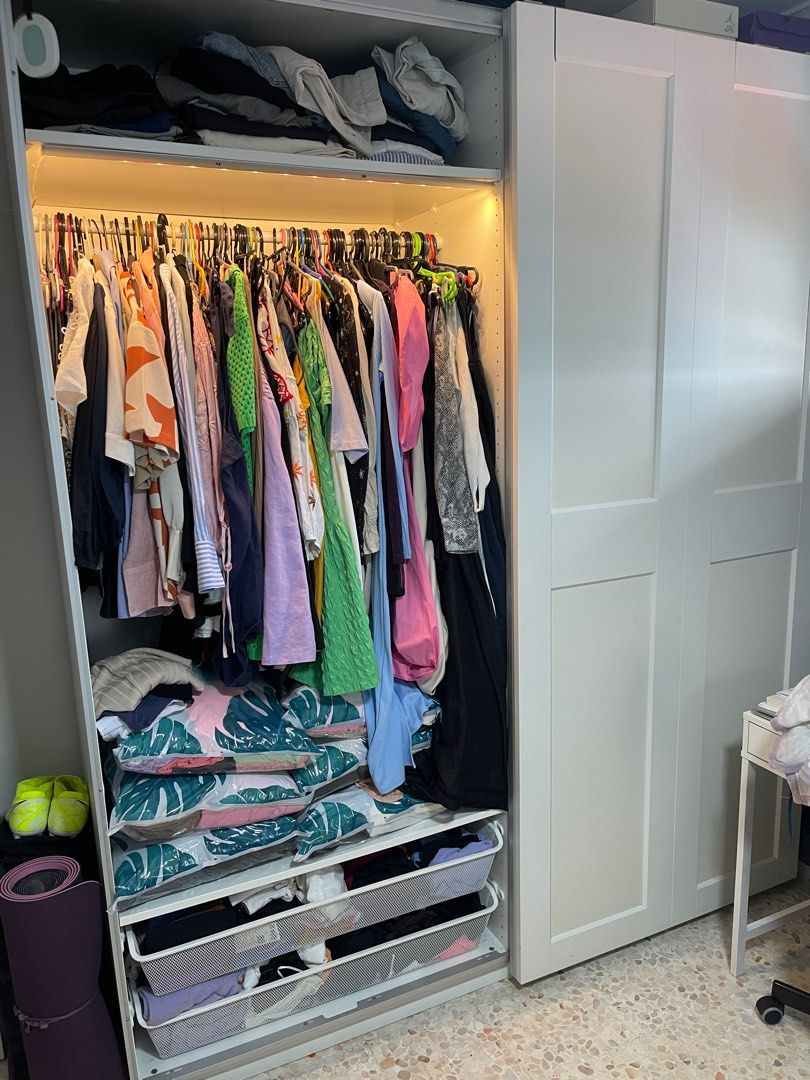 IKEA PAX wardrobe, Furniture & Home Living, Furniture, Shelves ...